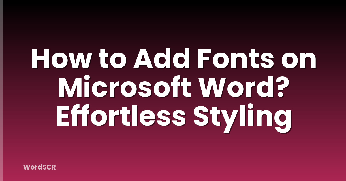 How To Make Font Bold? Easy Formatting Tips | WordSCR