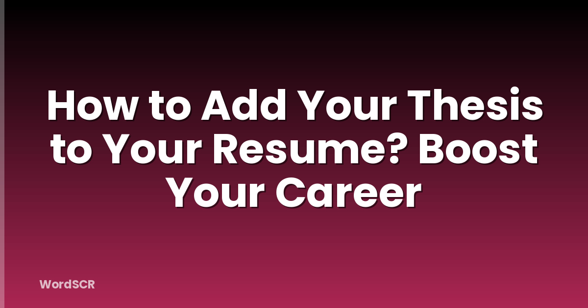 How To Mention Tools In Resume? Boost Your Tech Prowess | WordSCR