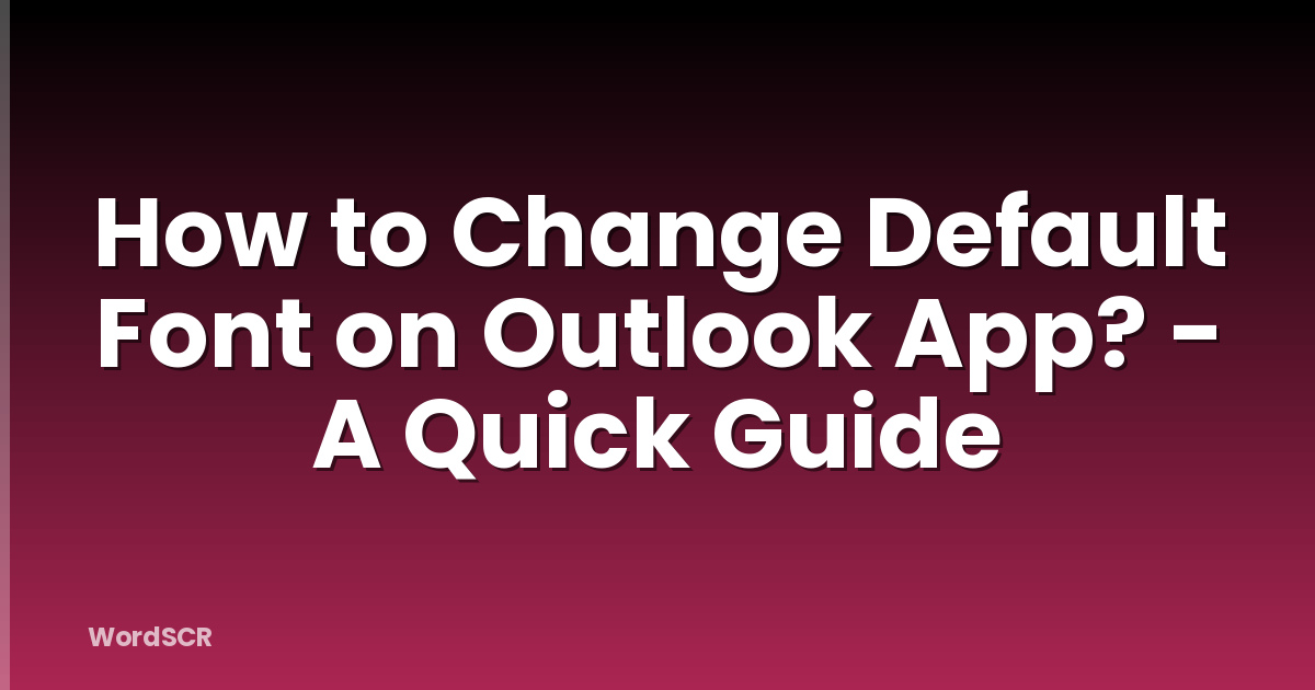 How To Change Font Style In Messenger? Easily In Seconds | WordSCR