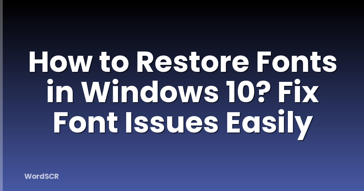 How To Fix Font Size In Excel? Easy Solutions | WordSCR