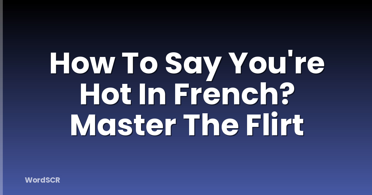 How To Say Welcome Back In French? Mastering French Phrases | WordSCR