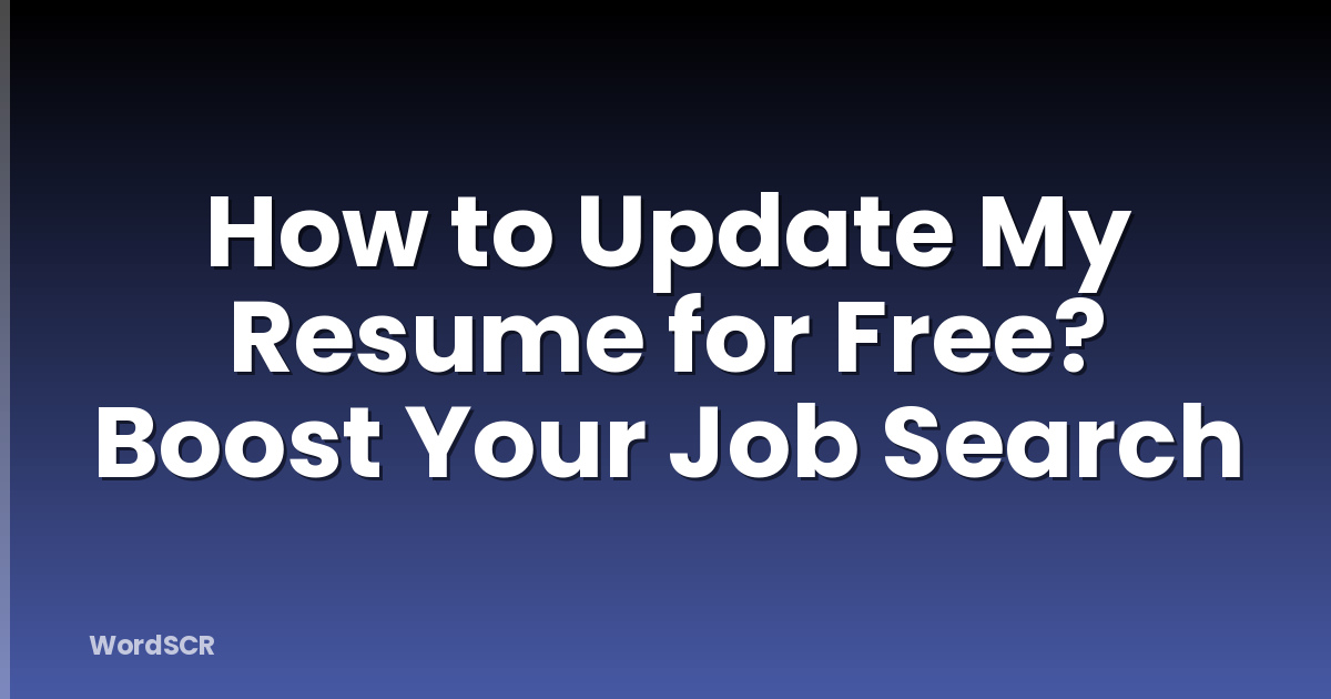 How To Edit Existing Resume In Canva? Boost Your Chances | WordSCR