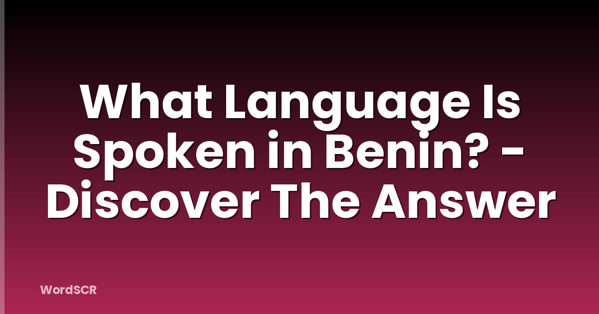What Language Do Cape Verdeans Speak? - The Official Language | WordSCR