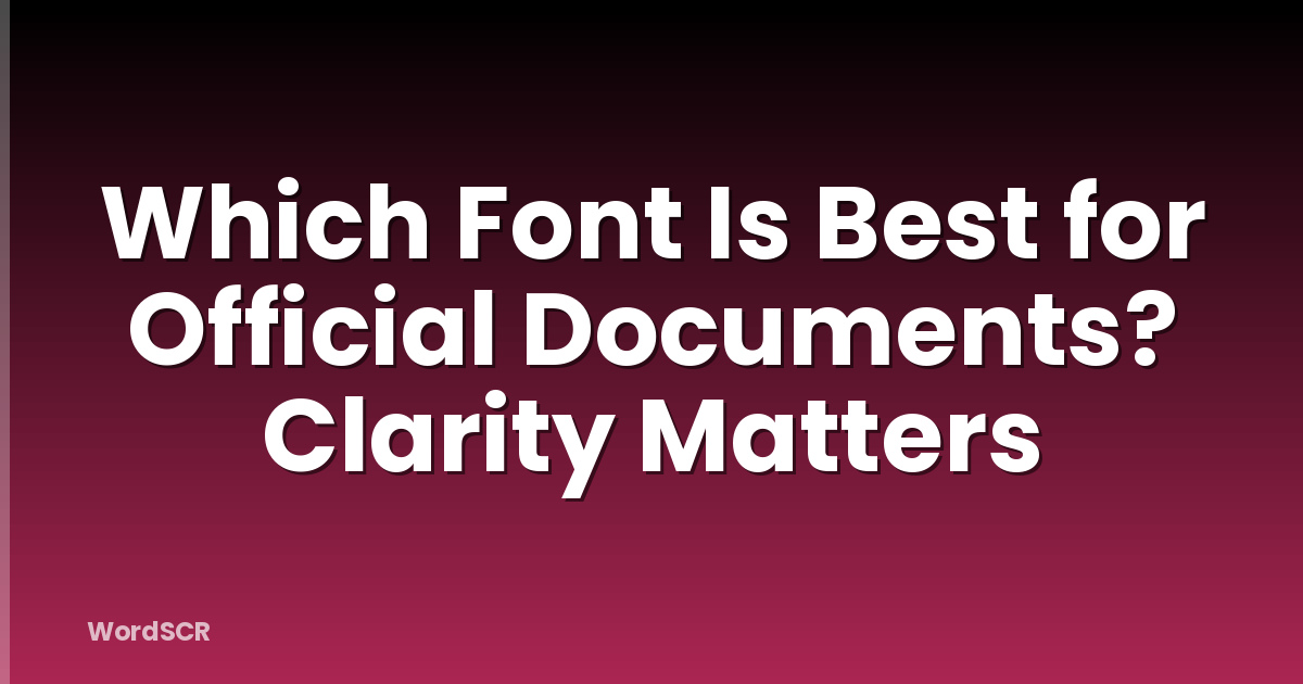 What Is The Font Used In Certificates? Official Typography Guide | WordSCR